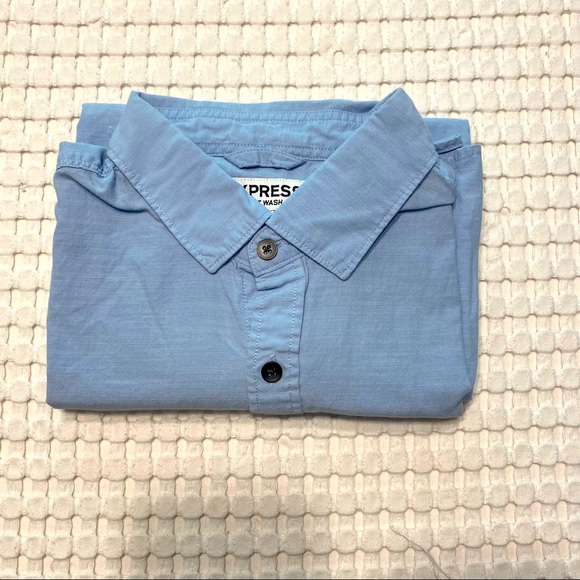 Express | Shirts | Express Light Blue Collared Shirt | Poshmark